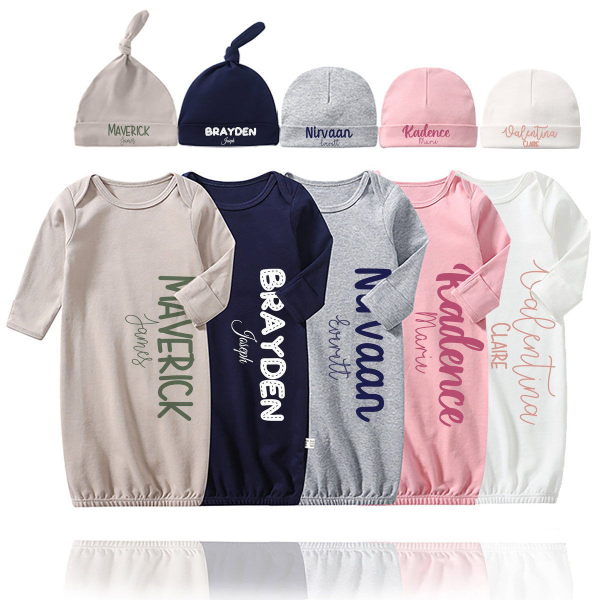 Personalized Baby Baby Sleeper Gown – Capmome