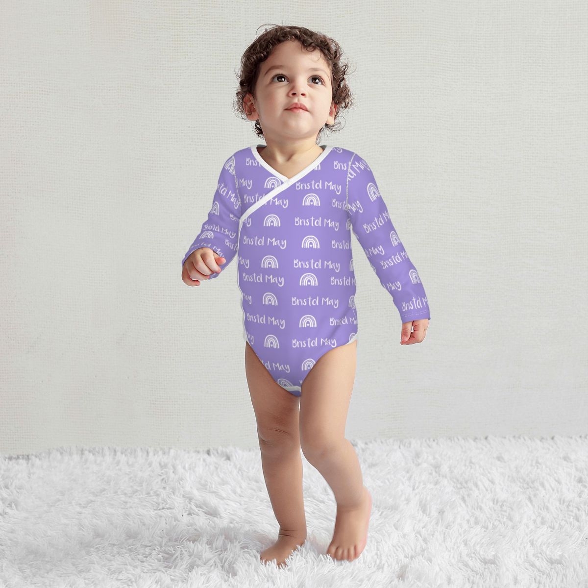 【Three types of length】Customized Baby Bodysuit Onesie with Icons – Capmome
